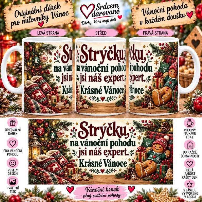 Vánoční hrnek pro strýčka – 300 ml