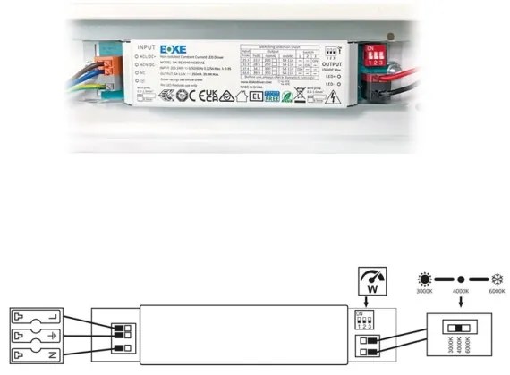 Ecolite TLSVEL4-LED40W - LED Zářivkové svítidlo VELO LED/24/32/40W/230V bílá