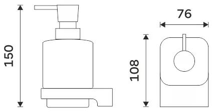 Nimco Dávkovač tekutého mýdla, pumpička plast MAYA - MA 29031K-26