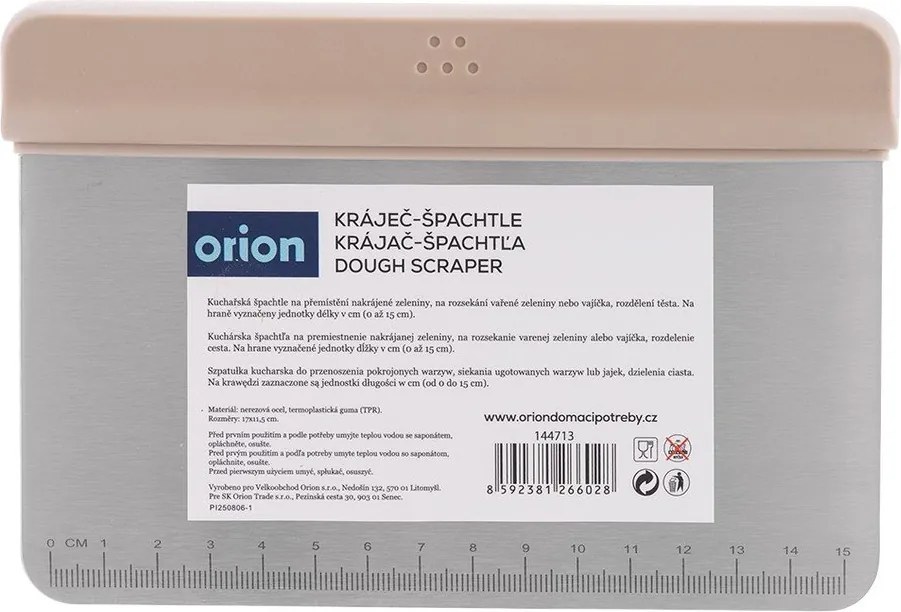 Kráječ na těsto z nerezové oceli – Orion