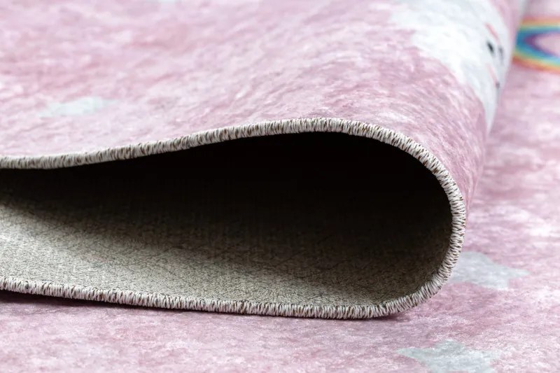 Dywany Łuszczów Dětský kusový koberec Junior 52063.802 Rainbow pink ROZMĚR: 160x220