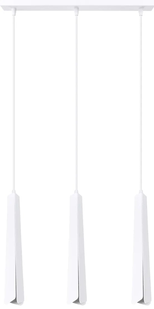 Sollux Lighting Závěsná lampa PRYSM 3L bílá
