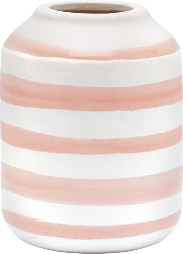 Keramická váza Pruhy pale pink | BIANO