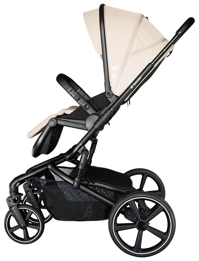 Kombinovaný kočárek k s velkými koly 2v1 X-lander Cruiser 2.0 Cool Beige 2025