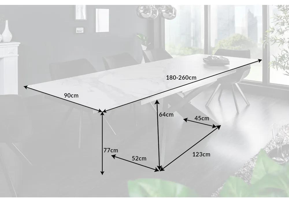Massive home | Rozkládací jídelní stůl Euphoria mramorový design 40122