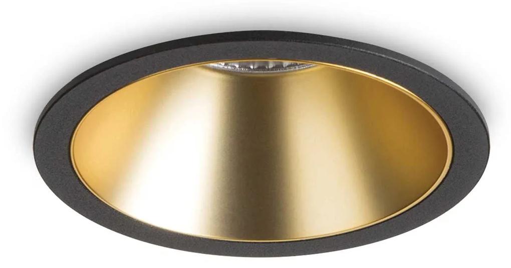 Ideal Lux Stropní vestavné bodové svítidlo LED GAME ROUND Barva: Bílá, Teplota světla: 3000 K, Barva materiálu: černá