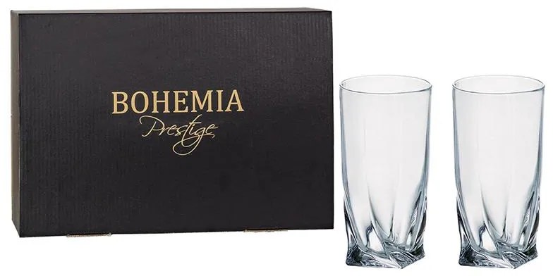 BOHEMIA PRESTIGE QUADRO SKLENICE NA VODU 350 ML SADA 6 KS