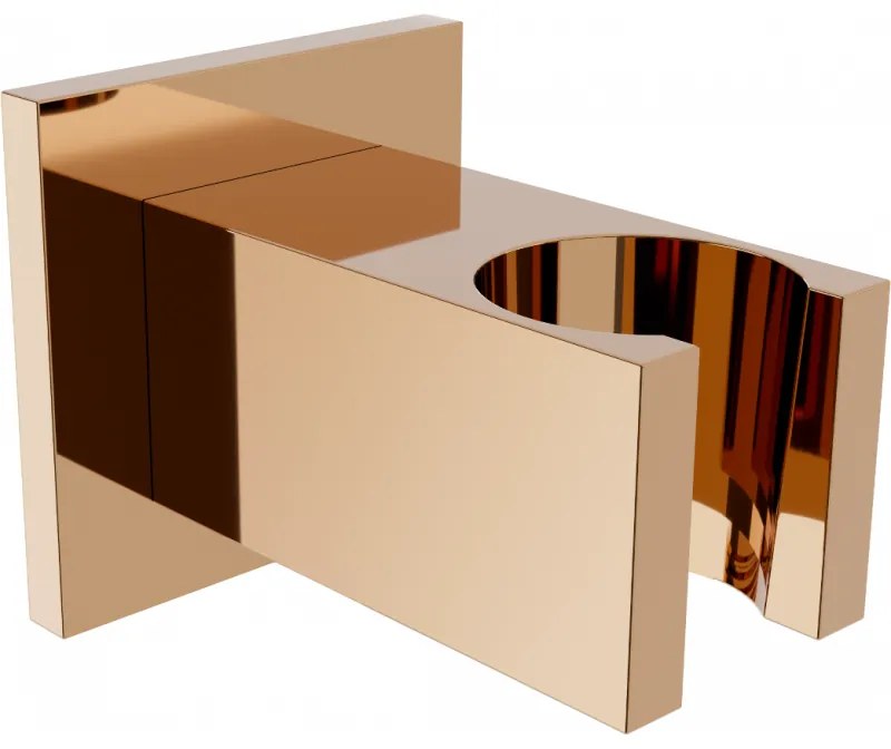 Mexen Cube držák sprchy, růžové zlato - 79350-60