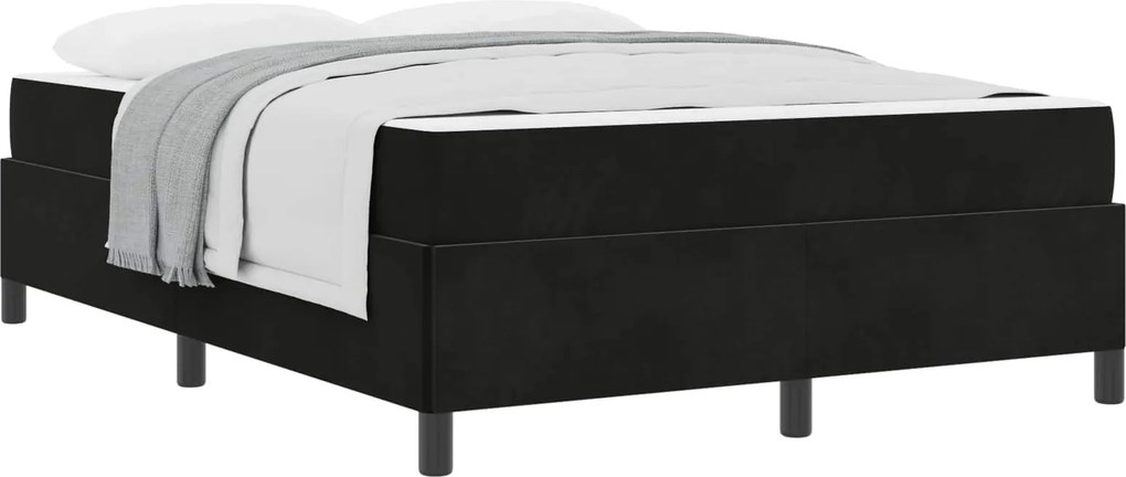 Rám postele Černá 140 x 190 cm textil 3399062