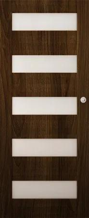 posuvné interiérové dveře do pouzdra SANTIAGO model 7 Průchozí rozměr: 70 x 197 cm, Orientace dveří: Levé dveře, Dekor: Bílá