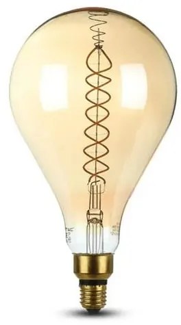 Žárovka Filament LED E27 8W A165 bílá teplá V-TAC VT-2138 Dimmable