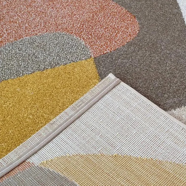 Spoltex, Kusový koberec Achat 618 Rust cream, 120x170, vícebarevná, obývací pokoj