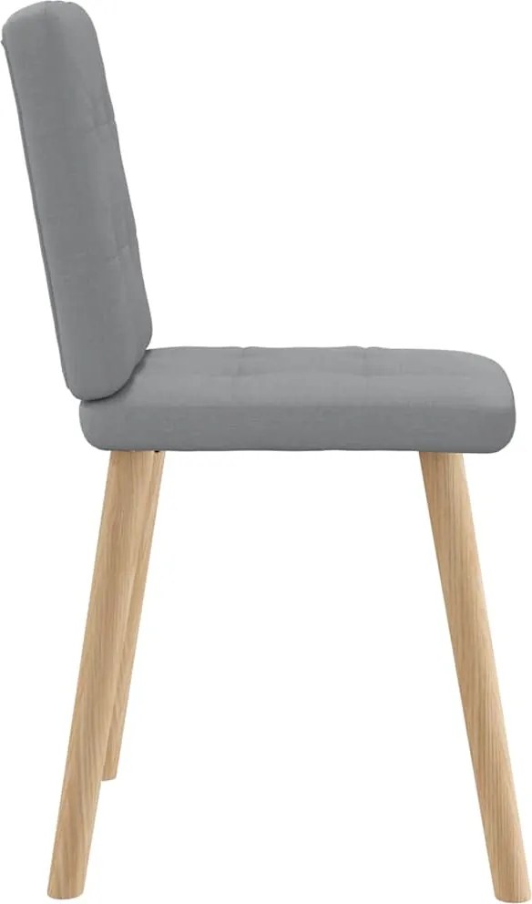 Jídelní židle 6 ks světle šedé textil 3315438