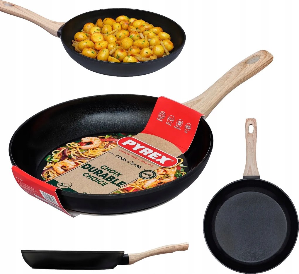 Nepřilnavá keramická pánev Pyrex Cook&care 30 cm, indukční plyn