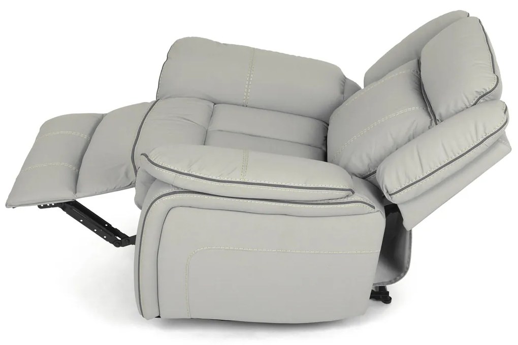 AUTRONIC TV a relaxační křeslo s elektrickým ovládáním, potah ekokůže v odstínu lanýž TV-4119 LAN