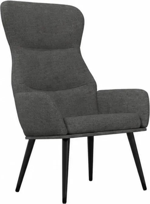 relaxační křeslo, odpočinkové, dřevo/kov/textil, 96x68x79 cm, nohy černé/tmavě šedá, Dekorino KR20260056