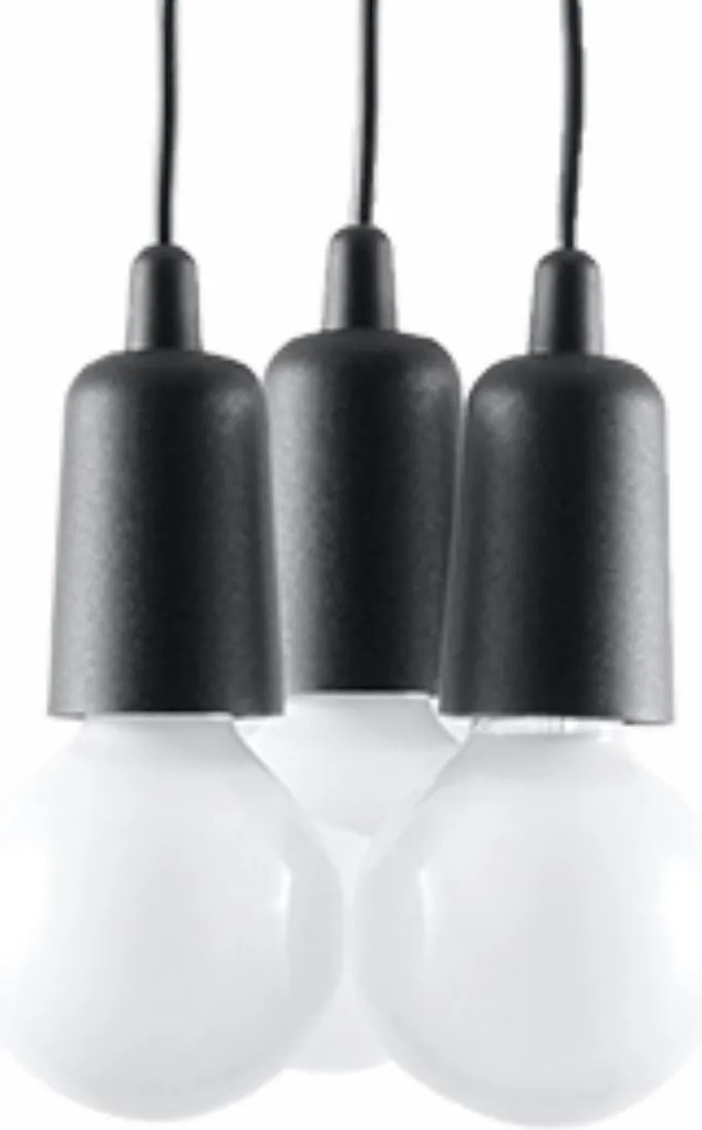 Sollux Lighting Závěsné svítidlo DIEGO 3 černé