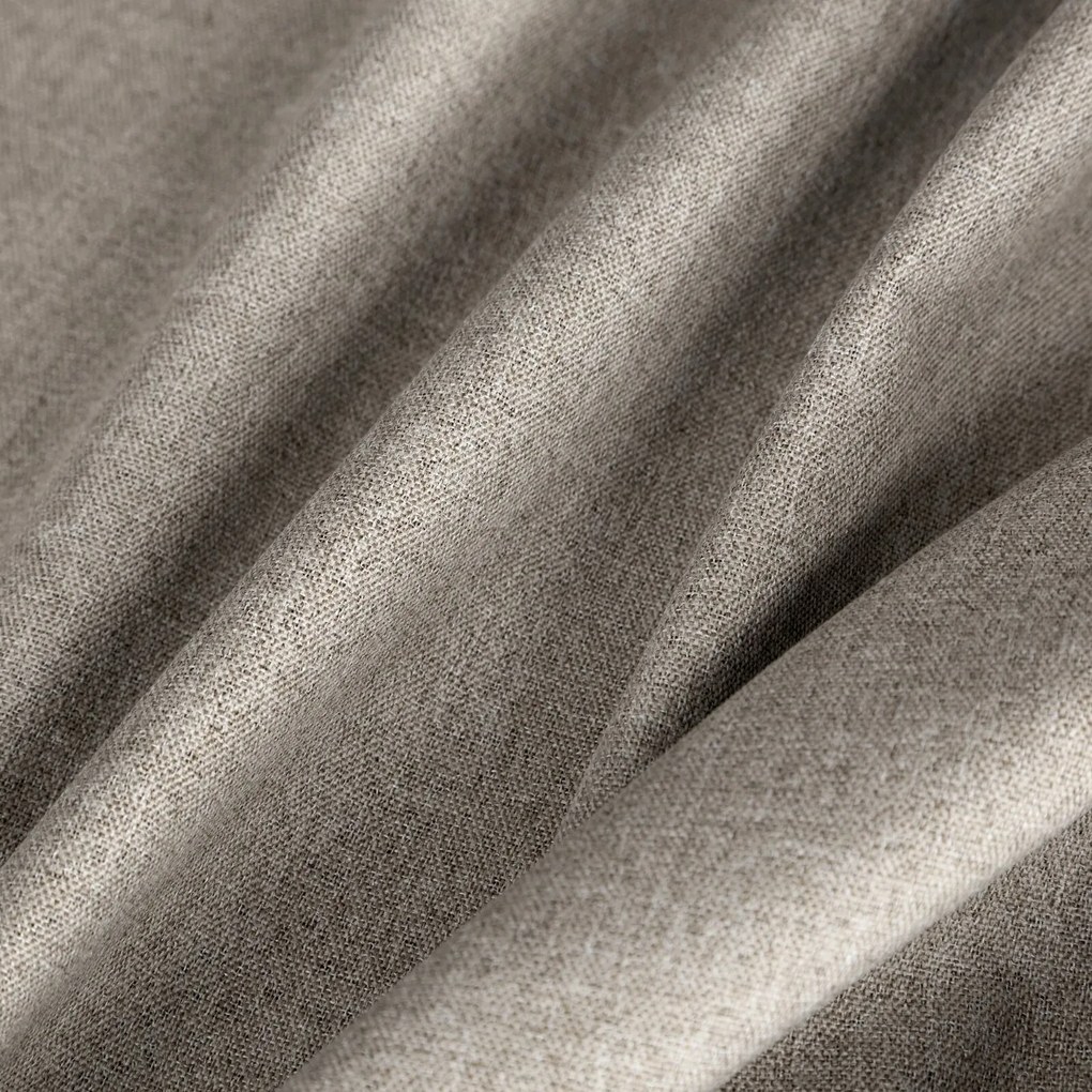 ZATEMŇOVACÍ ZÁVĚS (100%) NA PÁSCE ZOEY 140X270 CM TMAVĚBÉŽOVÝ