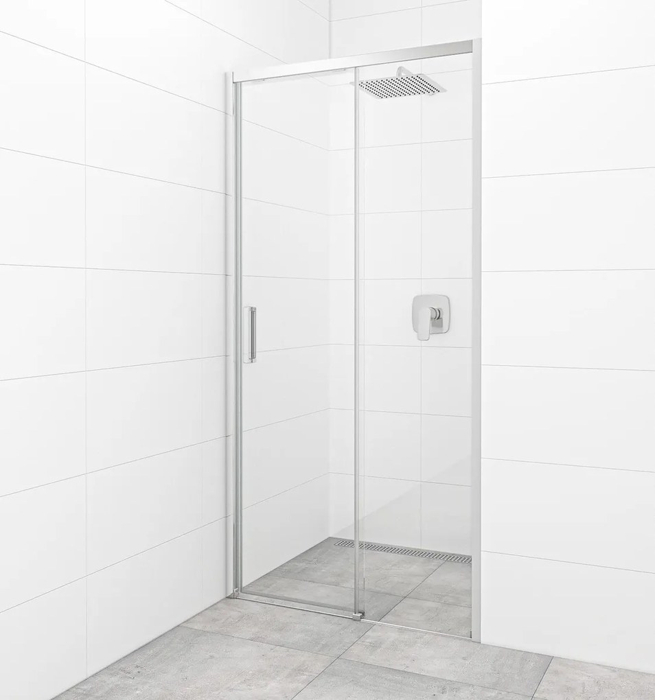 Sprchové dveře 100 cm, bezbariérový vstup, SAT TEX BB SATTEXDBB100CRT