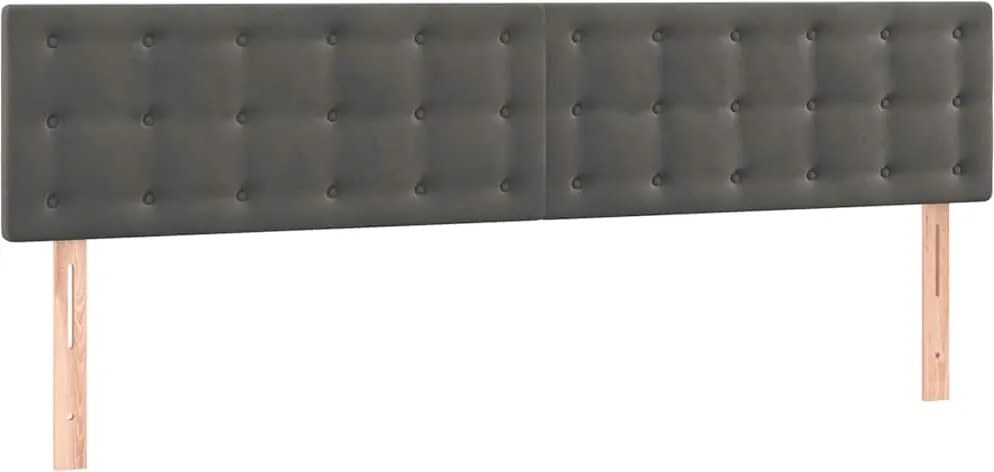 Box spring postel s matrací tmavě šedý 120x190 cm samet 3270020