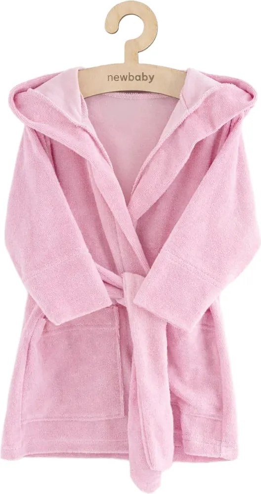 Dětský froté župan New Baby pink velikost 80/86