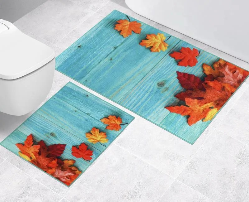 Bellatex 3D tisk sada - BEZ VÝKROJE Modrá 60x100 cm 60x50 cm (SADA)