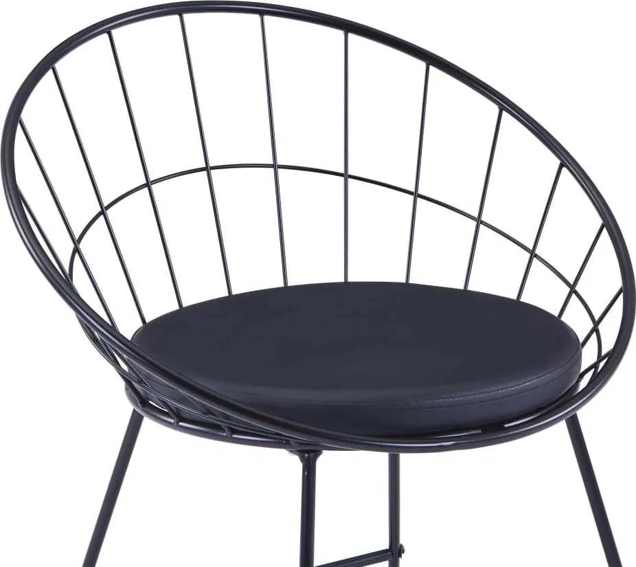 vidaXL Barové židle 2 ks umělá kůže [247276] Barva: Černá