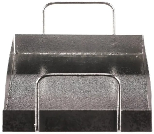 Kovový tác s uchy obdélník, stříbrná, 36 x 16 x 7 cm