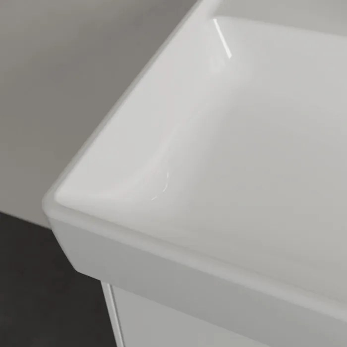 VILLEROY & BOCH Villeroy &amp; Boch COLLARO - Dvojumyvadlo na skříňku, 1300x470x160 mm, bez přepadu, bílá Alpin CeramicPlus 4A34D1R1