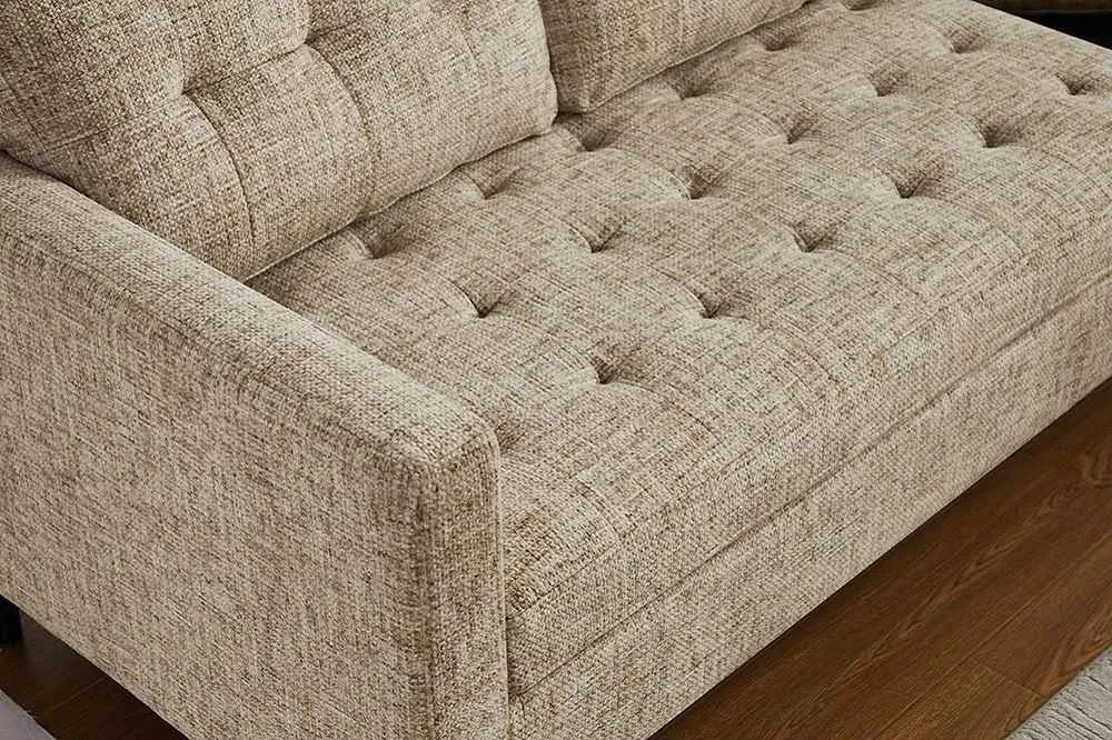 Designová rohová sedačka Paulette 220 cm béžová