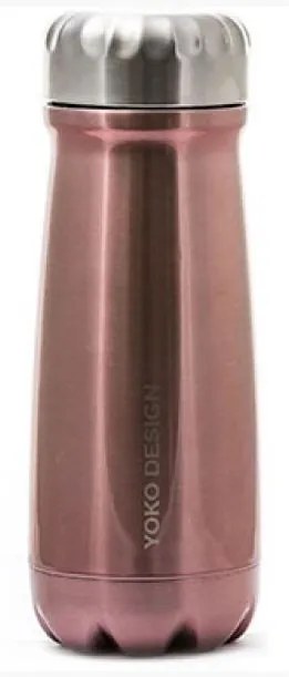 Yoko Design Isothermal Bottle termolahev 500ml široké hrdo růžová lesklá