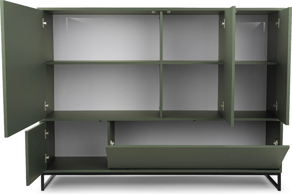 STO Komoda GENUA, 160 cm Olivová