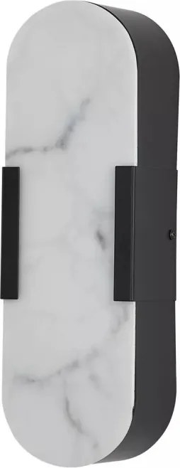 Searchlight 11138BK Nástěnné LED svítidlo OPALINE MARBLE IP44, ČERNÉ 35cm