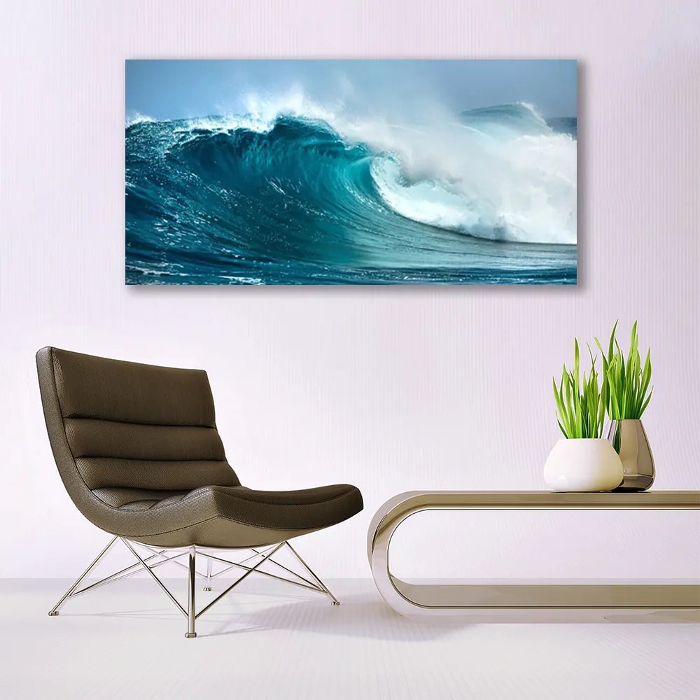 akrylový obraz Vlny Krajina 120x60 cm