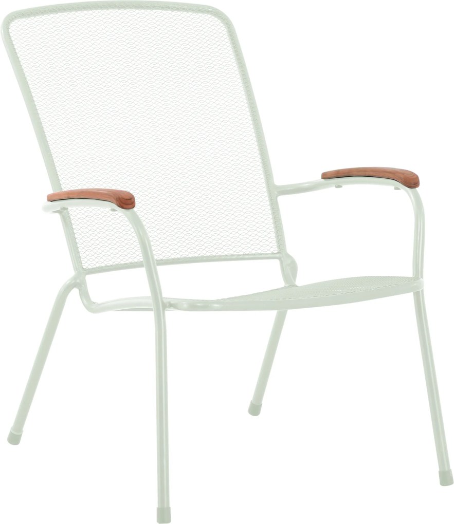 Stohovatelná židle MALAGA 1 (světle béžová) Bílá