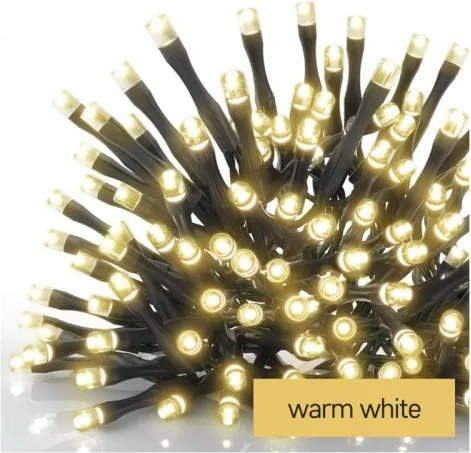 Vánoční osvětlení EMOS D4AW04 ZY1704T 180LED řetěz 18m teplá bílá s časovačem