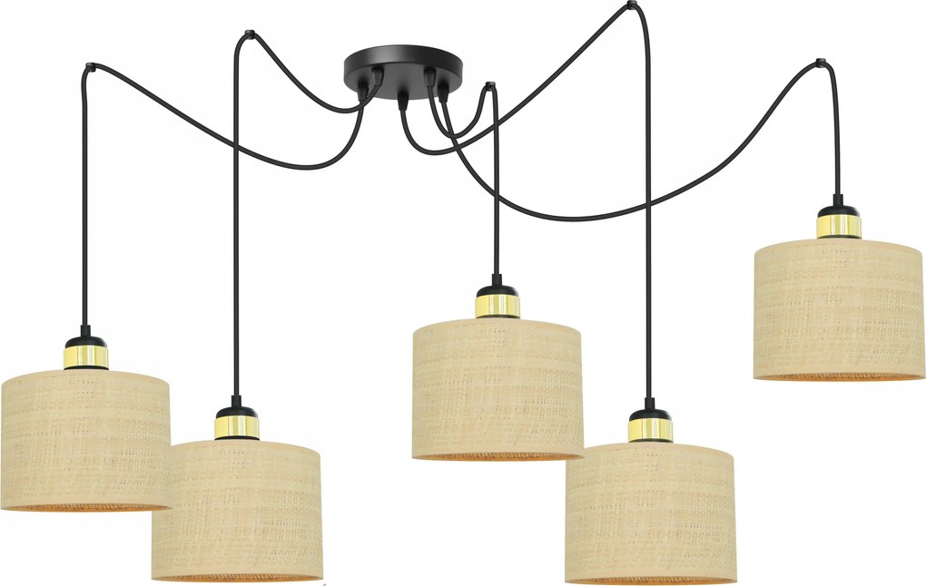 Závěsné Stropní Svítidlo Lustr do obývacího pokoje Moderní Boho Ratan Gran led