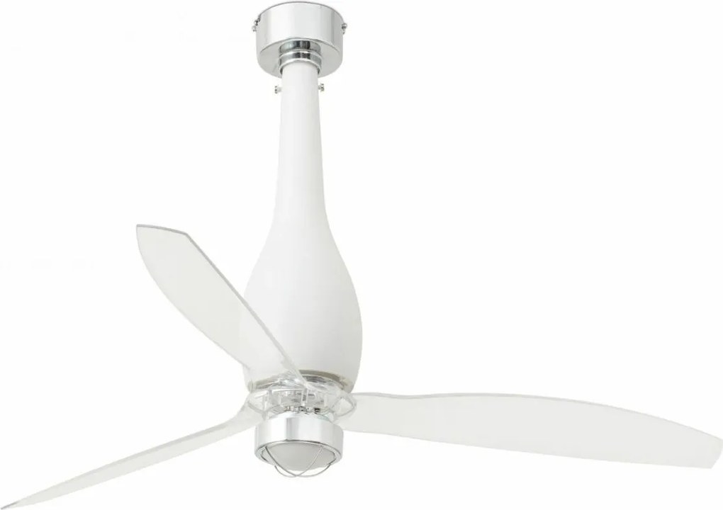 FARO 32001-9 ETERFAN M LED, bílá/transparentní, stropní ventilátor s DC motorem - FARO