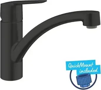 Grohe QuickFix Start - Dřezová baterie matná černá