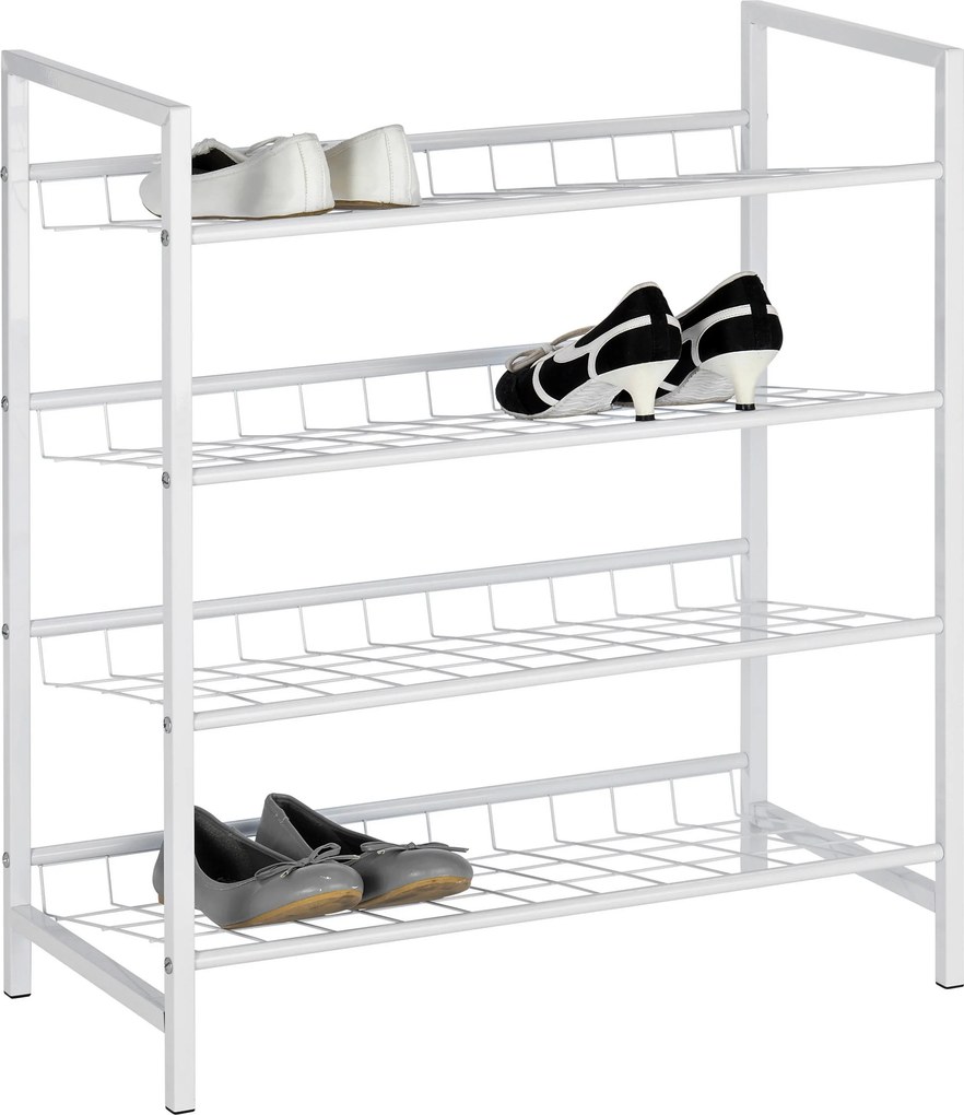 XXXLutz REGÁL NA BOTY, bílá, 63/70/30 cm Carryhome - Regály na boty - 000640014601
