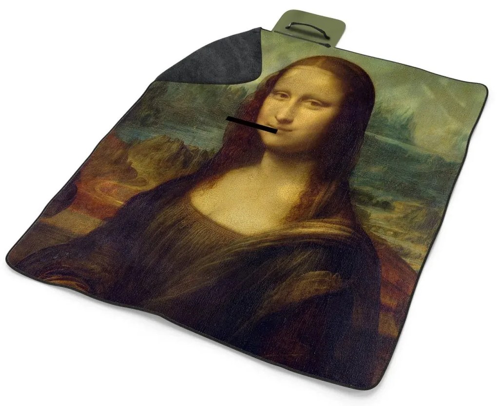 Sablio Plážová deka Mona Lisa - Leonardo da Vinci: 200x140 cm