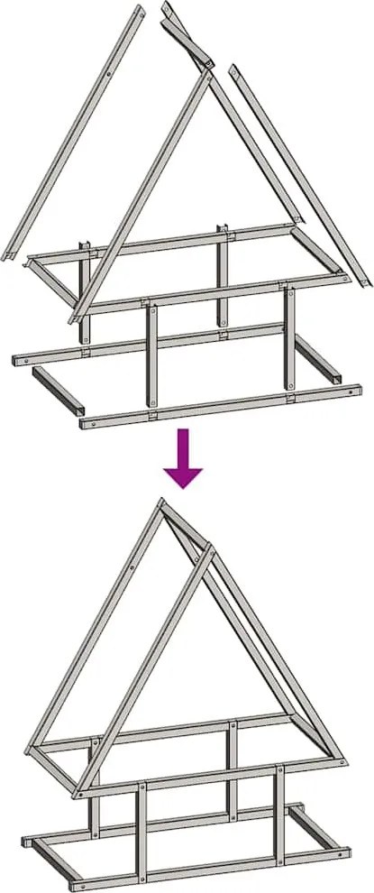 vidaXL Stojan na palivové dřevo Ocel válcovaná za studena [864314] Barva: Olivově zelená