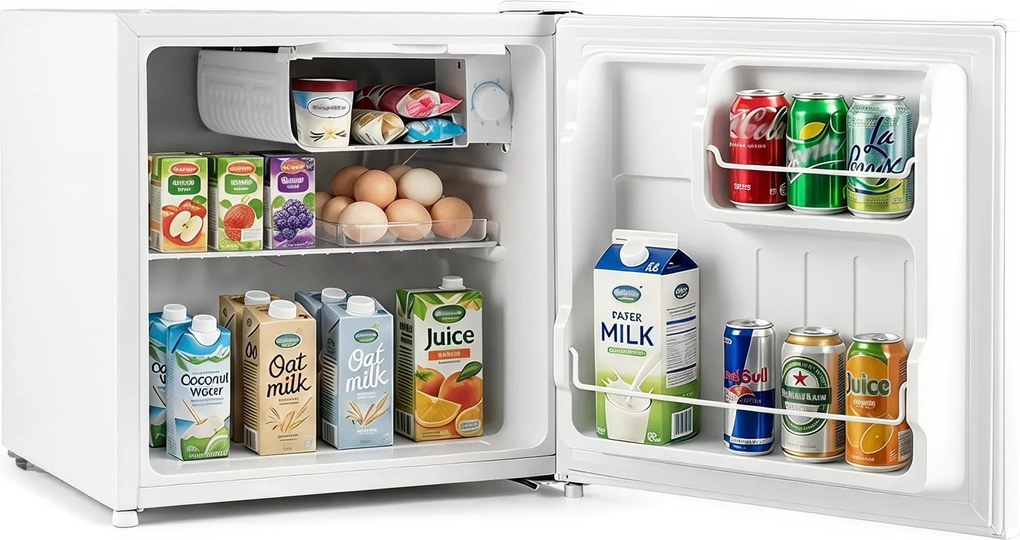 Costway 46 L Mini Fridge Malá chladnička na nápoje s 5 Nastavitelné úrovně