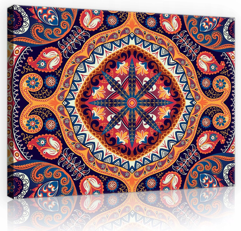 Obraz Mandala Do Ložnice Obývacího Pokoje Na Plátně Stěna Moderní 100x70