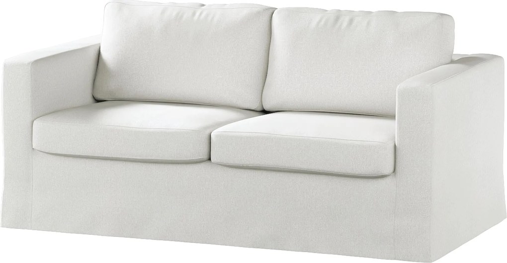 Potah na pohovku IKEA Karlstad 2-místná , nerozkládací, dlouhý barva krémová látka pletený vzor