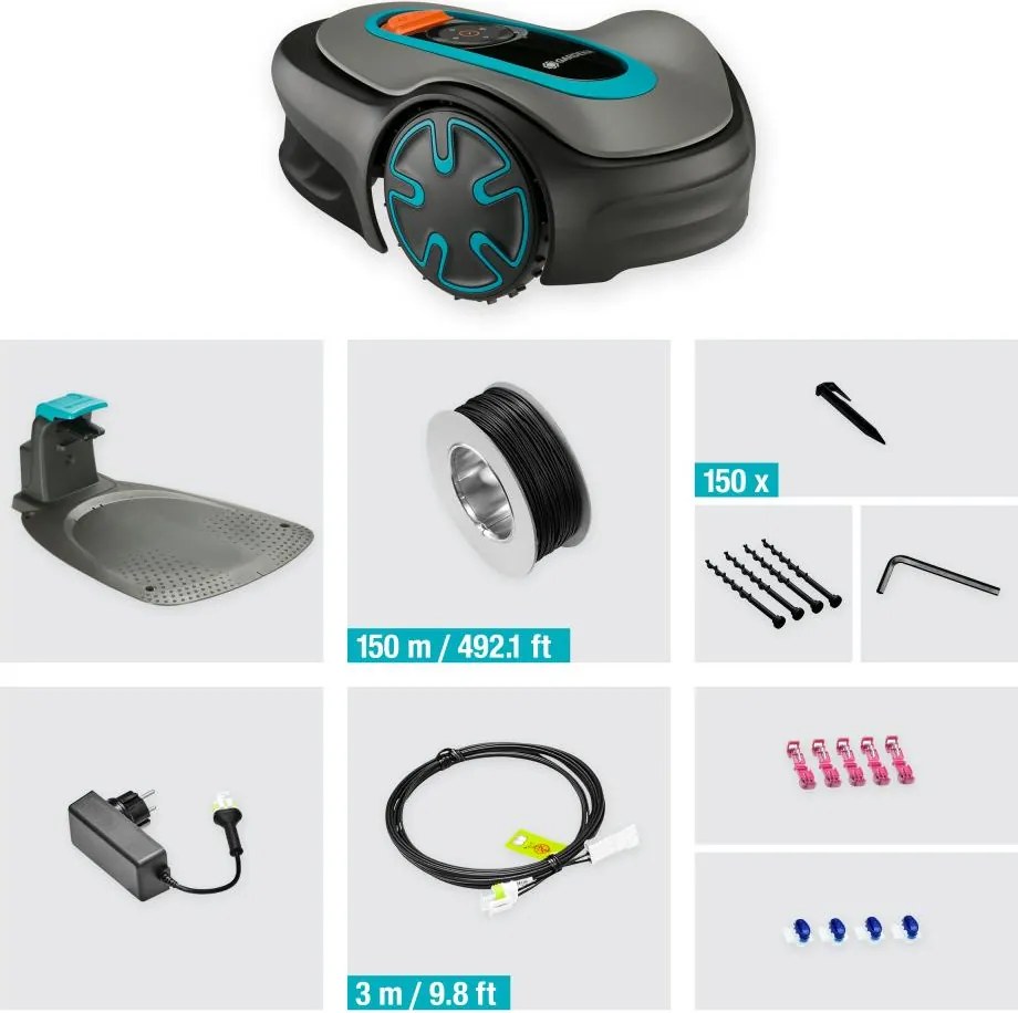 Robotická sekačka Gardena SILENO minimo 250 (na plochy do 250 m2, Bluetooth) - SLEVA !