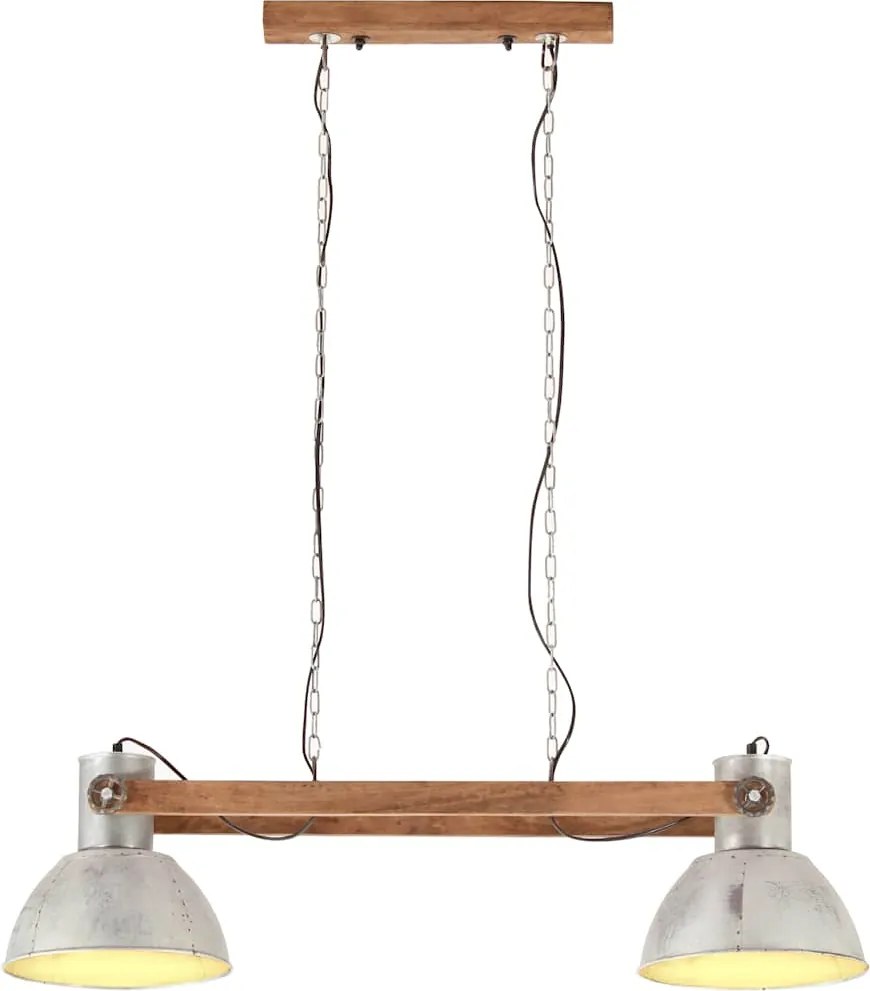 Industriální závěsné svítidlo 25 W stříbrné 109 cm E27 320525