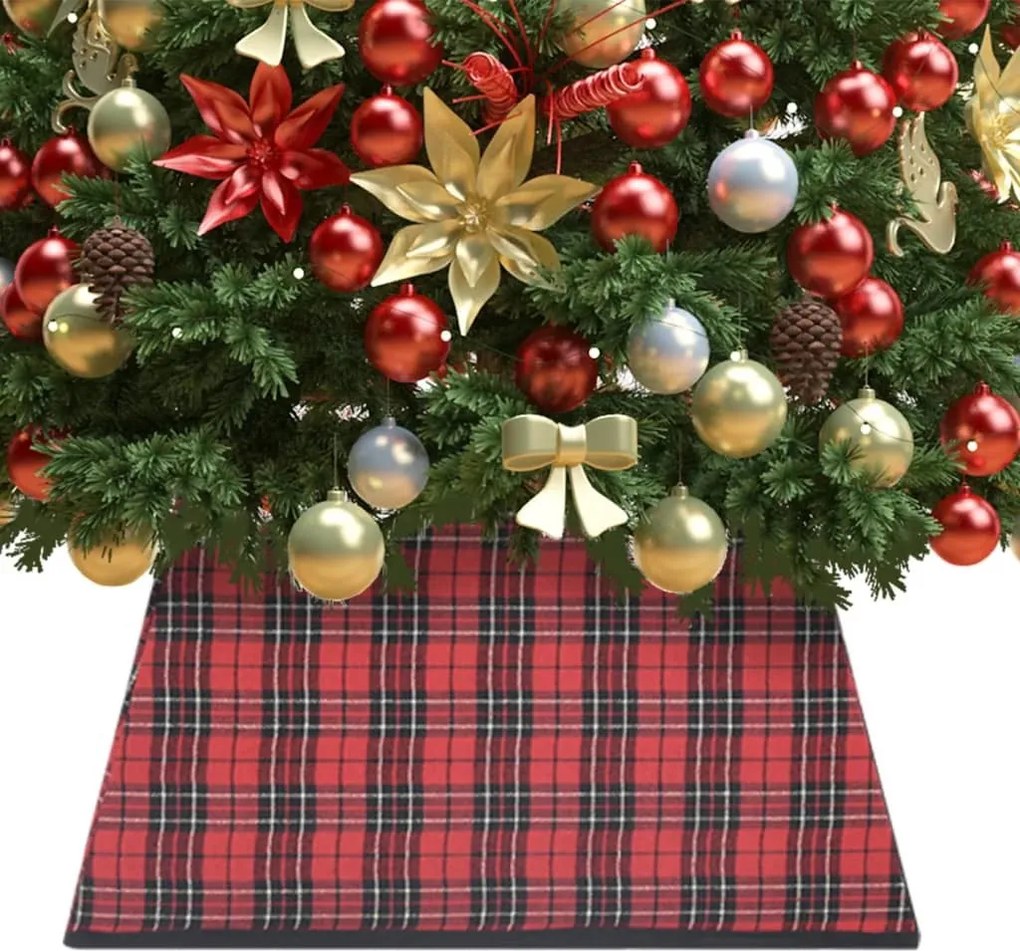 vidaXL Podložka pod vánoční stromek 48 x 48 x 25 cm [331307] Barva: Červeno-černá