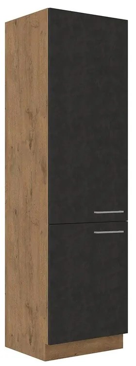 Kuchyňská skříňka Woodline 60 LO-210 2F, Barva: Dub lancelot / bíly lesk