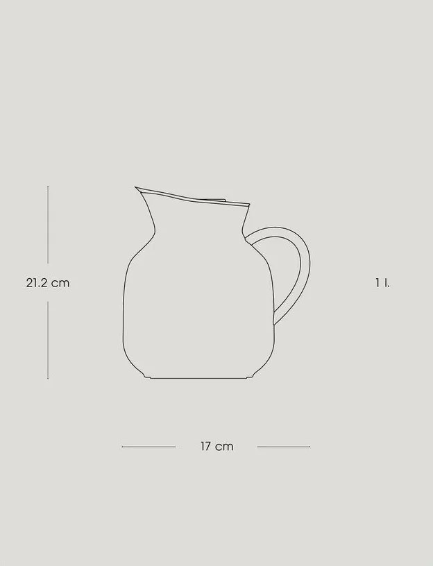 Černá plastová termokonvice 1 l Amphora – Stelton